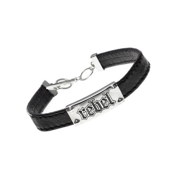 Rebel Punk Sterling Silver & Leather REBEL Bracelet | CGNY – Cynthia ...